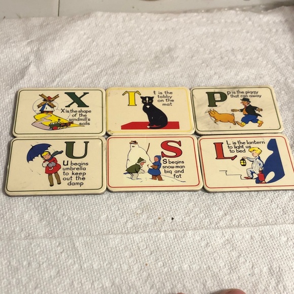 Art | Vintage Alphabet Learning Cards For Kids | Poshmark